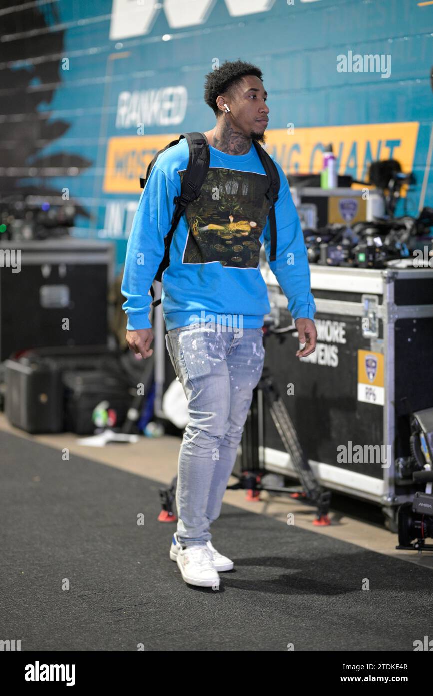 Baltimore Ravens cornerback Ronald Darby arrives to the stadium before ...