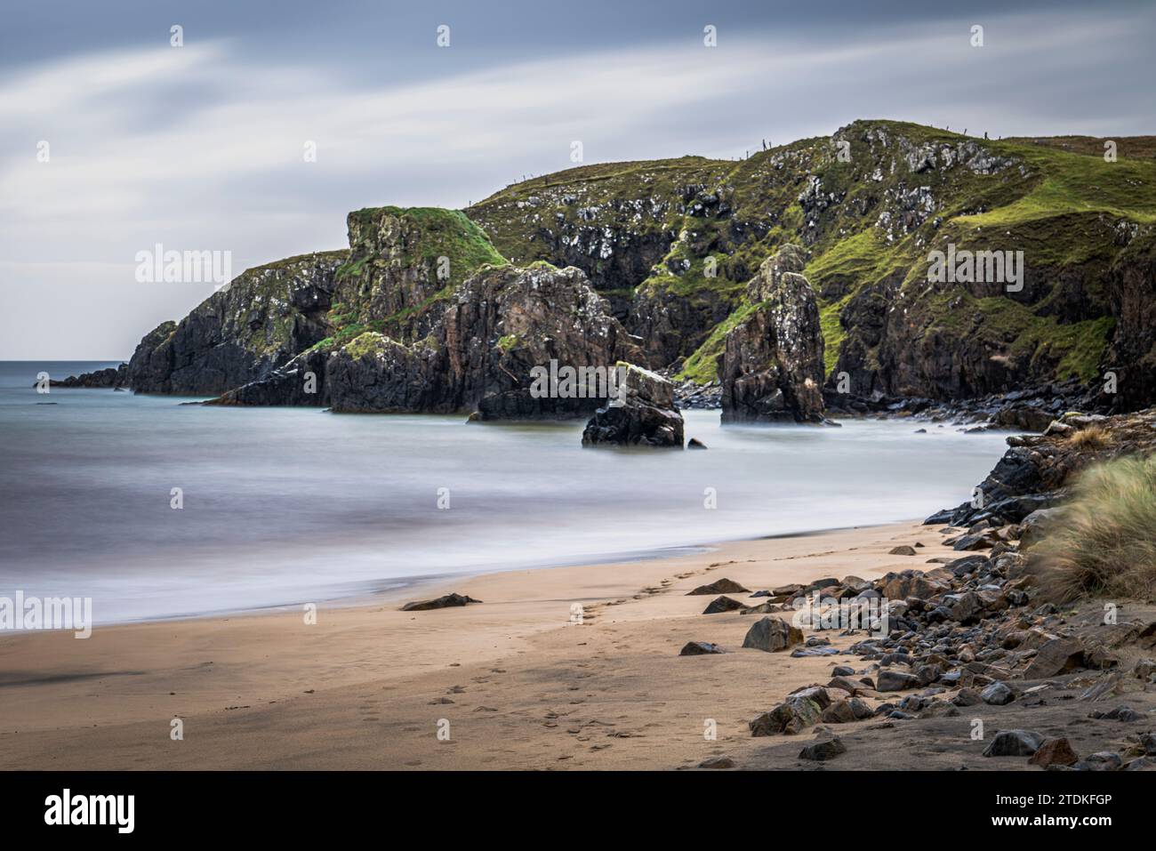 GARRY BEACH & THE MINCH TOLSTA ISLE OF LEWIS THE HEBRIDES SCOTLAND ...