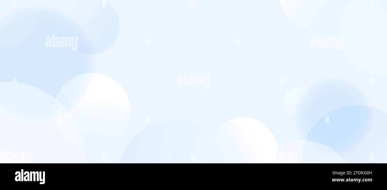 Soft blue sphere background. Abstract light floating bubble or ball ...