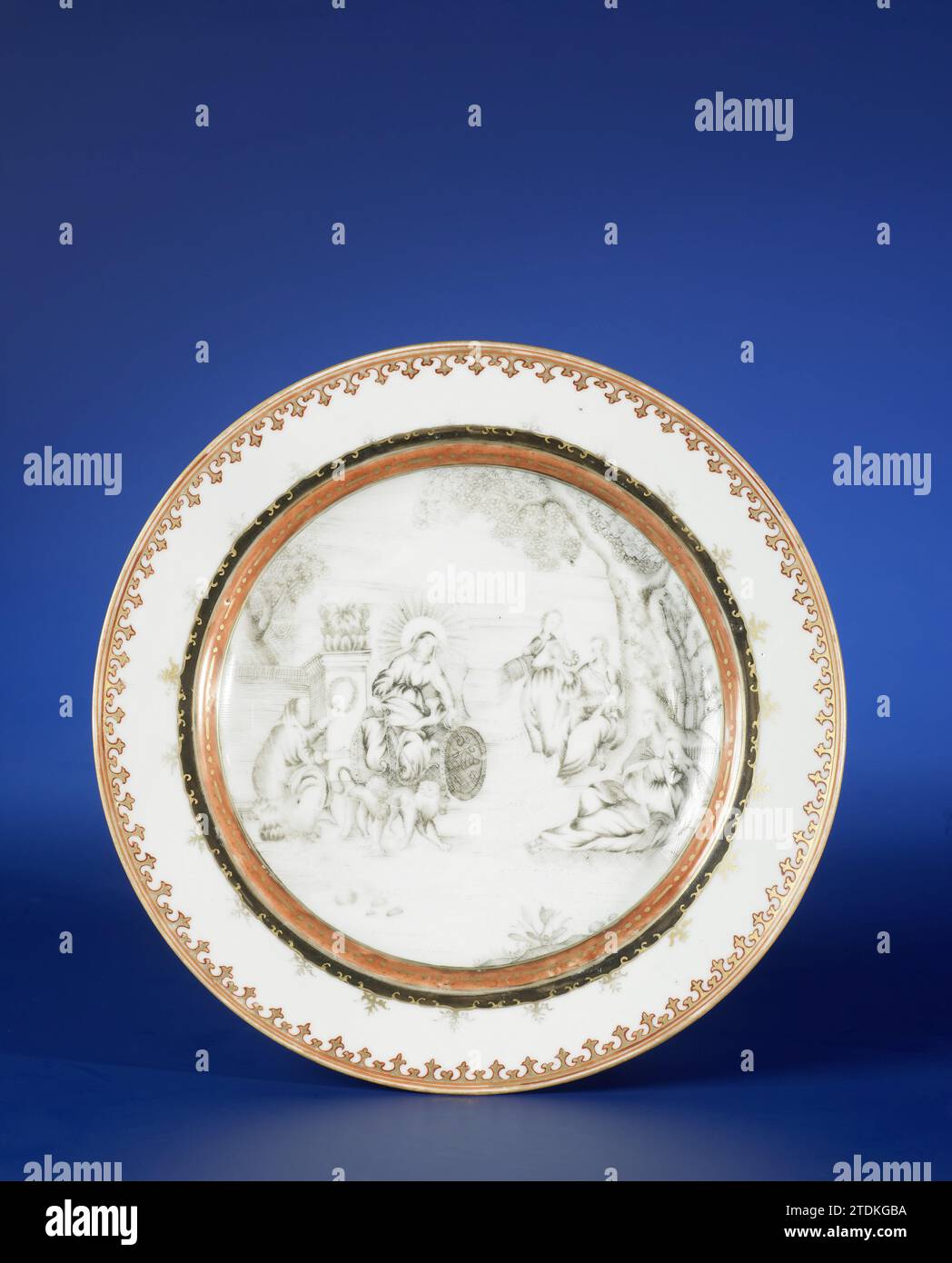 Plate with a mythological image of Cybele, anonymous, c. 1725 - c. 1749 ...