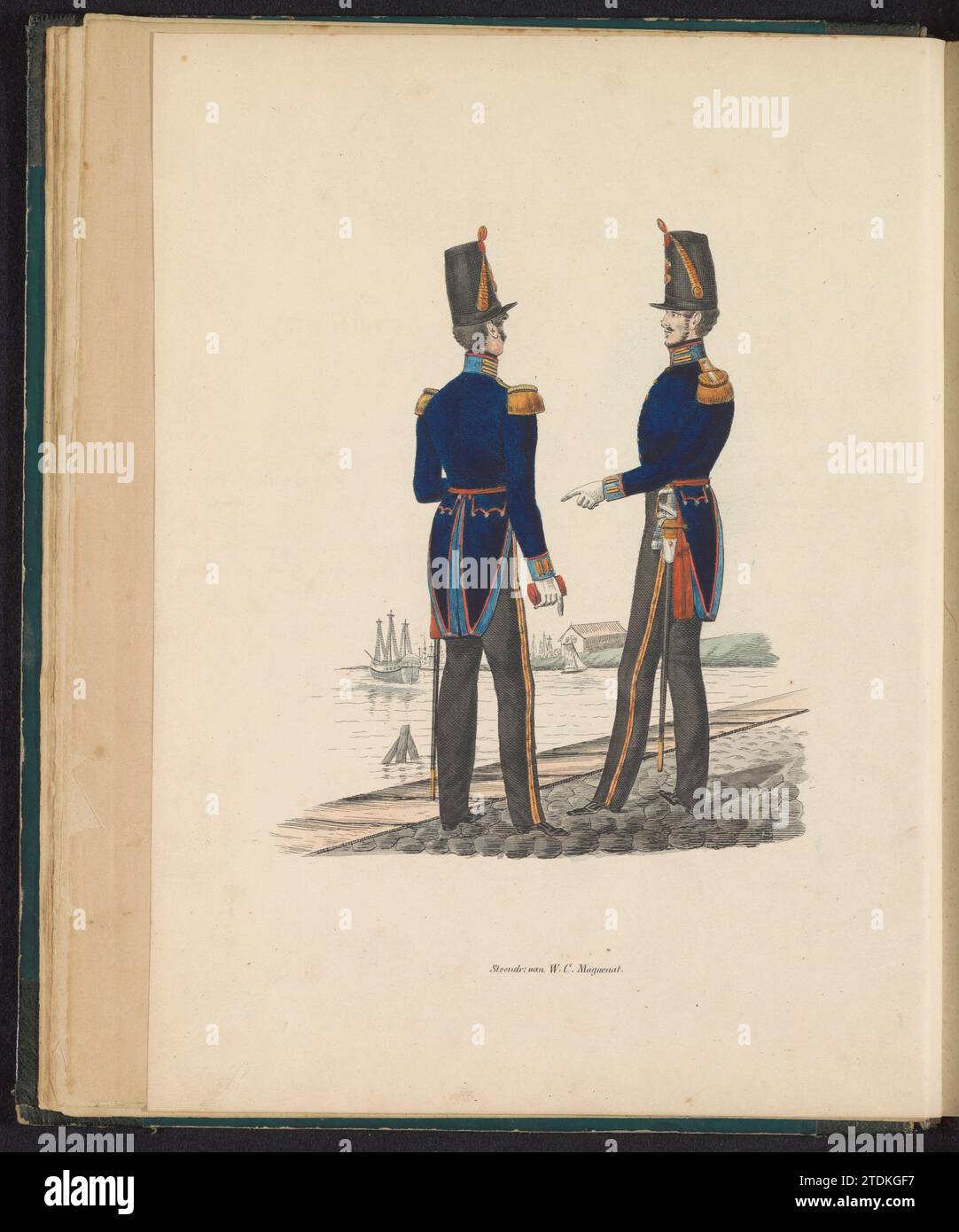 Uniform of the officers of the infantry, 1845, 1845 Uniform of the ...
