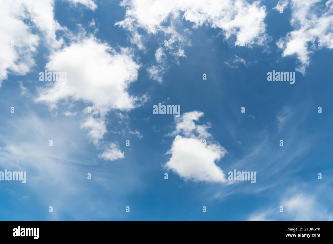 Blue sky background with tiny clouds. White clouds and blue sky. Clouds with background Stock ...