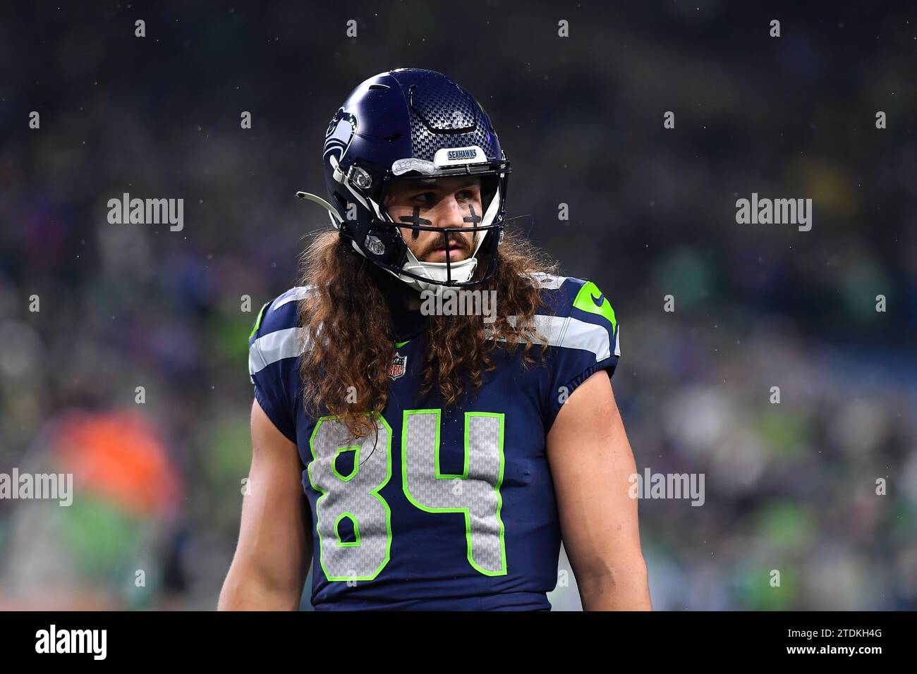 Seattle, WA, USA. 18th Dec, 2023. Seattle Seahawks tight end Colby ...