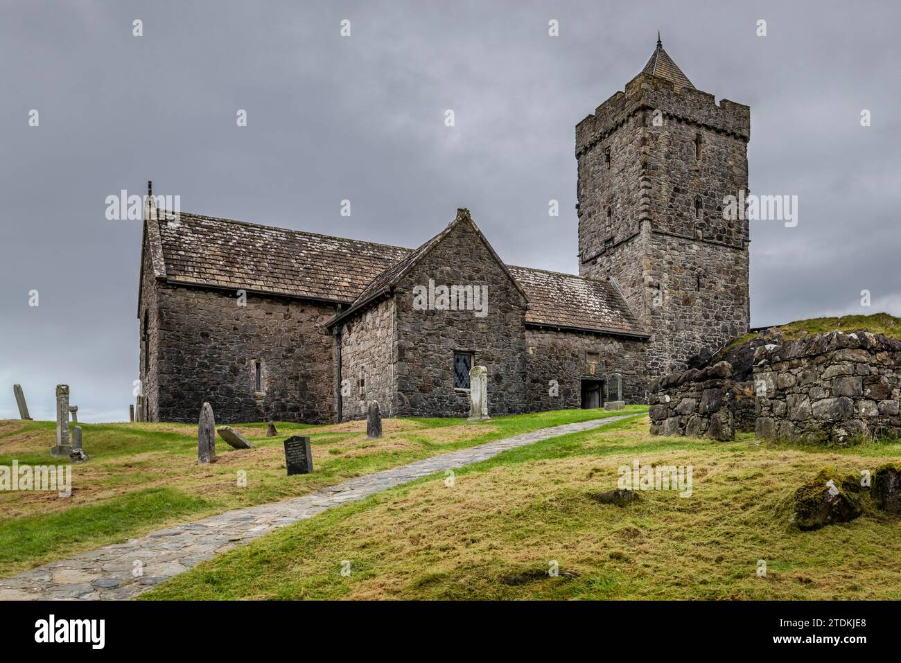 ST CLEMENT'S CHURCH (1520) RODEL ISLE OF HARRIS THE HEBRIDES SCOTLAND ...