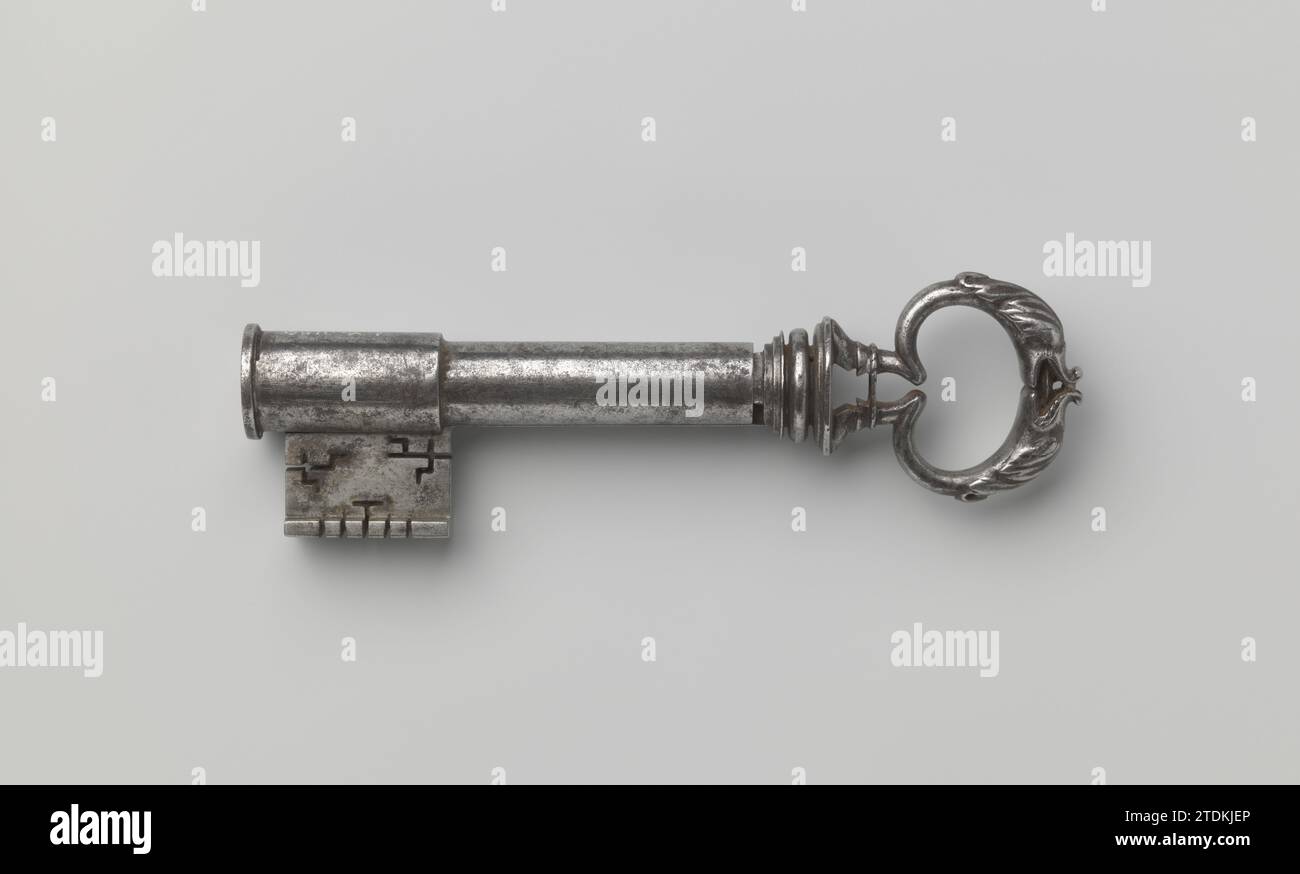 Key, c. 1600 - c. 1699 Key with two dolphins, which form the ring ...