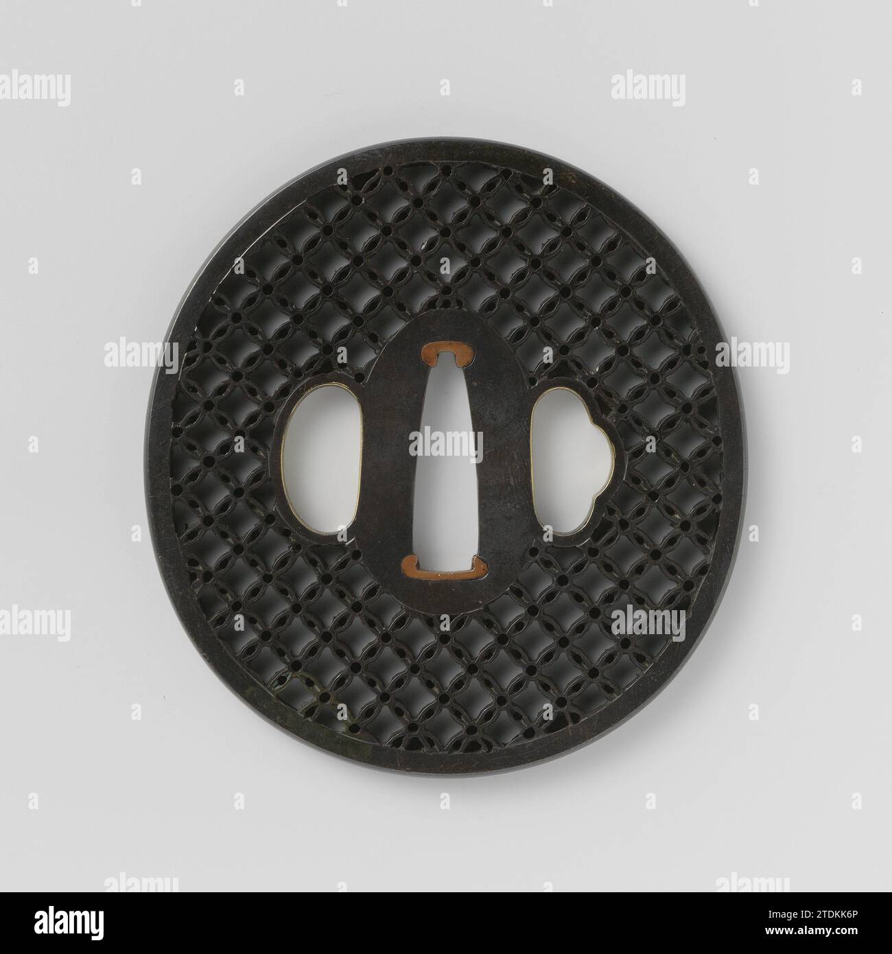 Hand guard with circle motif, anonymous, c. 1750 - c. 1850 Oval tsuba ...