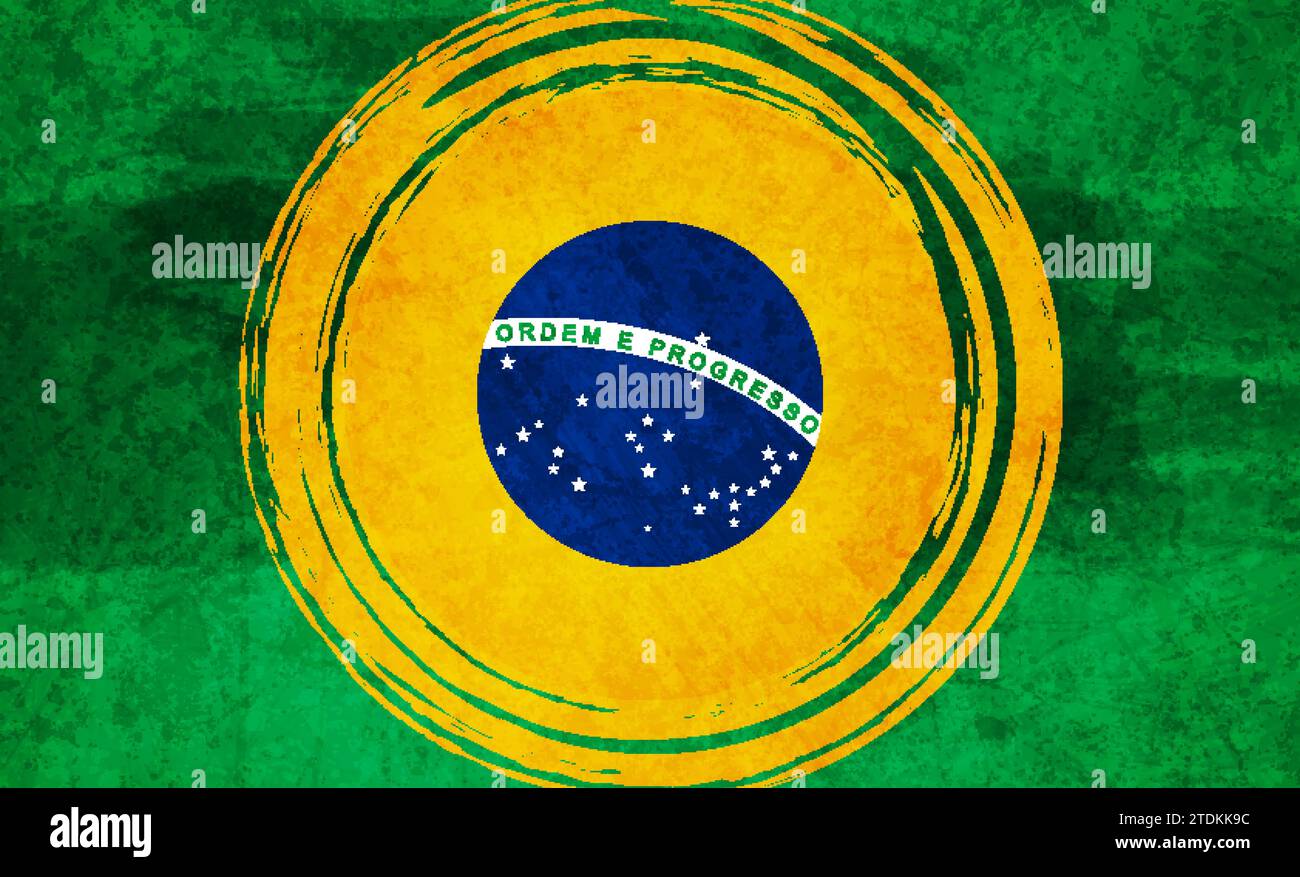 Abstract concept grunge background. Brazilian flag colors vector design ...