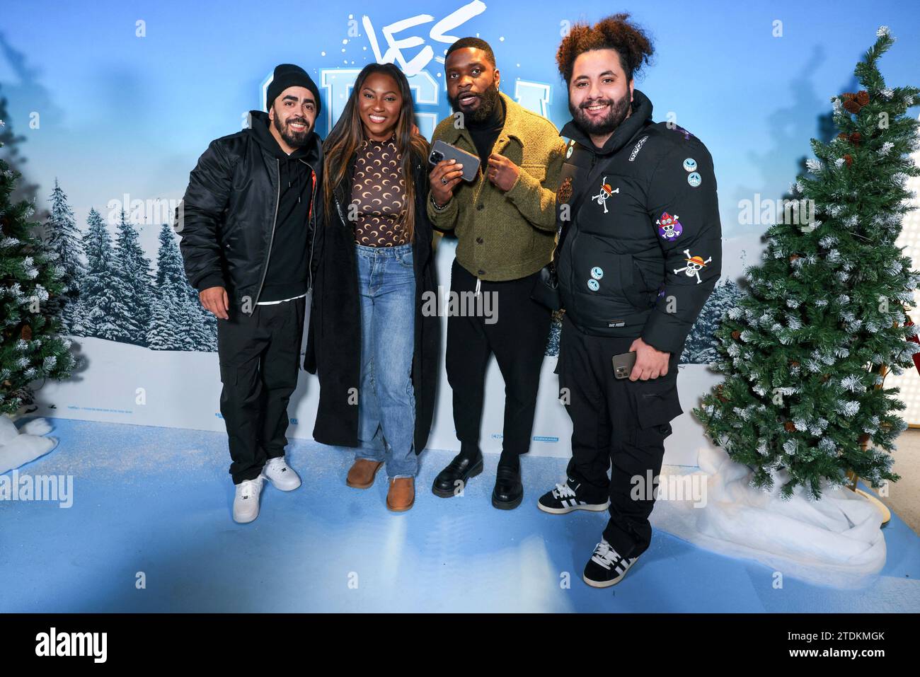 Paris, France. 18th Dec, 2023. Arriles Amrani, Fatou Kaba, Charly Nyobe ...