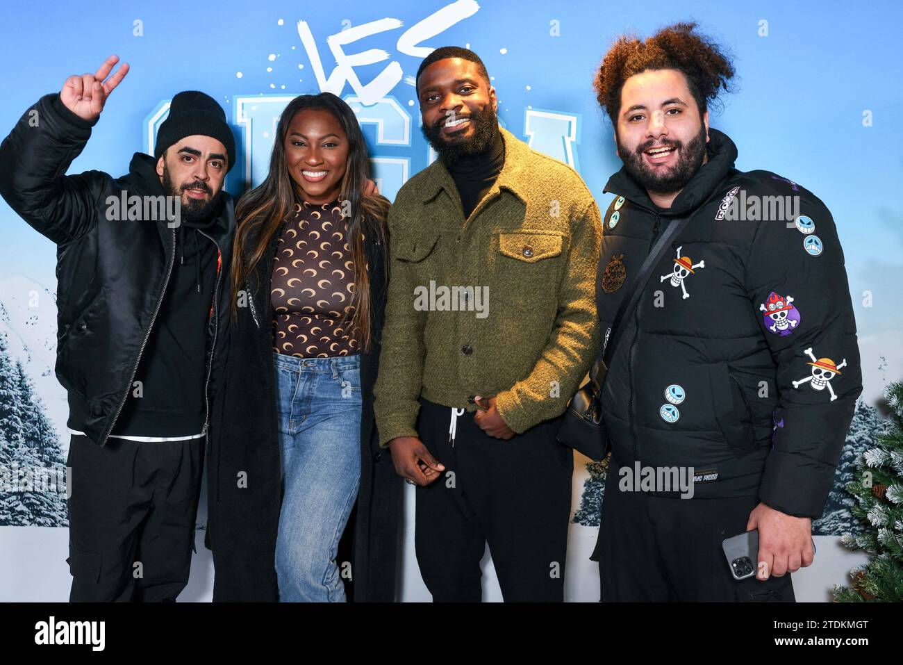 Paris, France. 18th Dec, 2023. Arriles Amrani, Fatou Kaba, Charly Nyobe ...