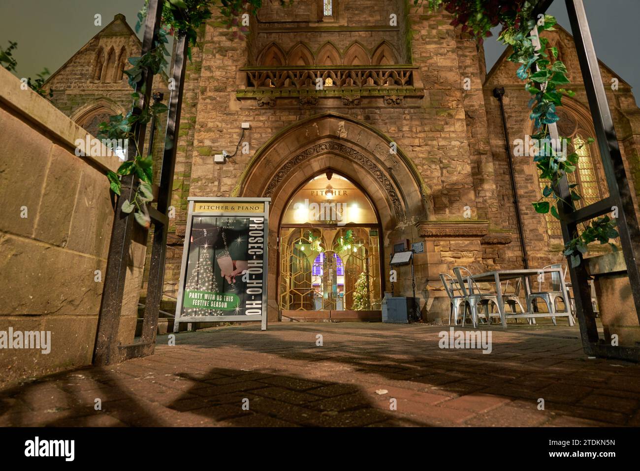 Converted church called the Pitcher and Piano pub in Nottingham, UK ...