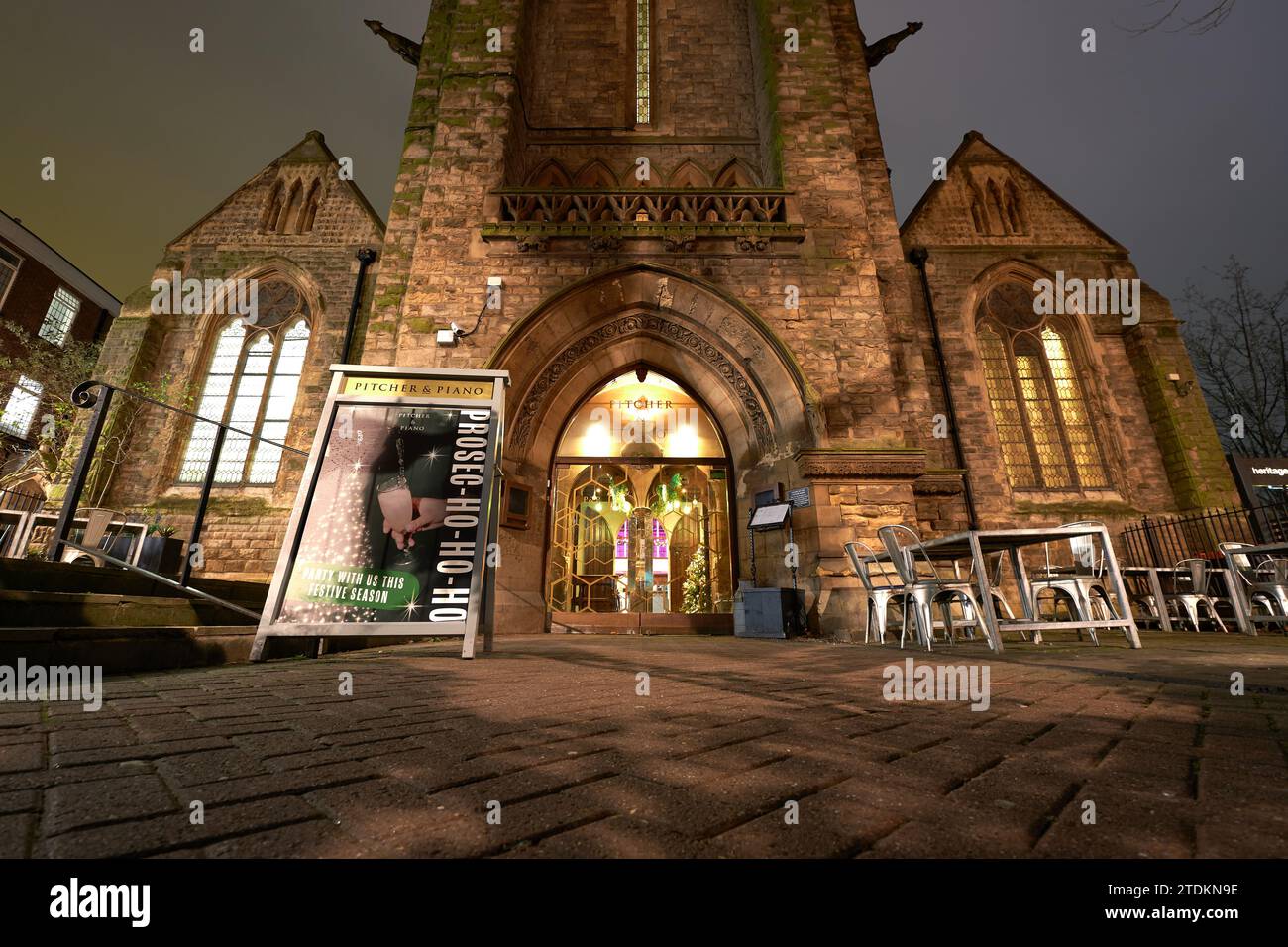 Converted church called the Pitcher and Piano pub in Nottingham, UK ...