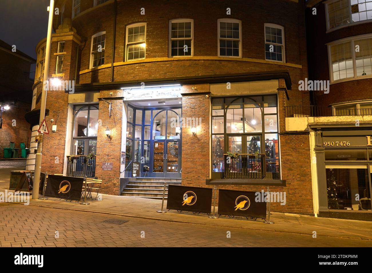 City center pub at night in Nottingham, UK Stock Photo - Alamy
