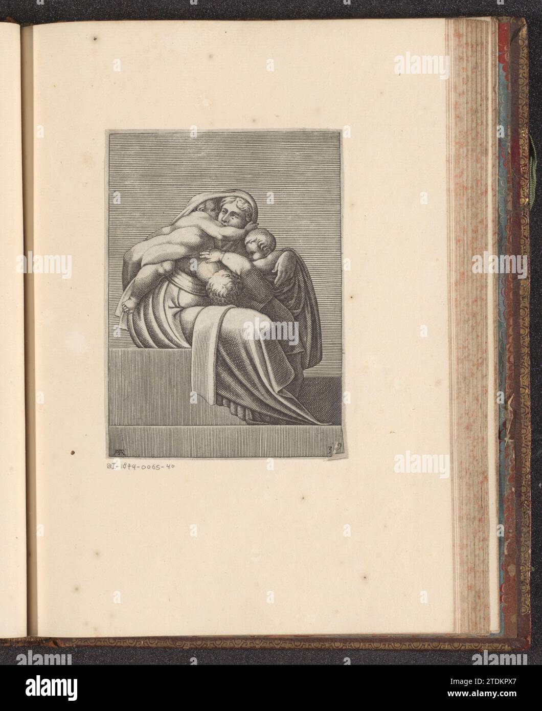 Sitting woman with three children, c. 1585 Figures from Michelangelo's ...