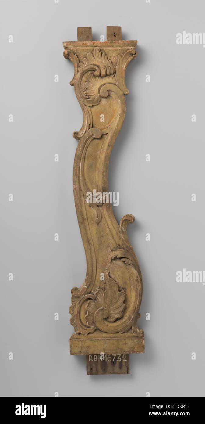 Baluster with stabbed C and S-Voluten, Anonymous, c. 1740 - c. 1760 S ...