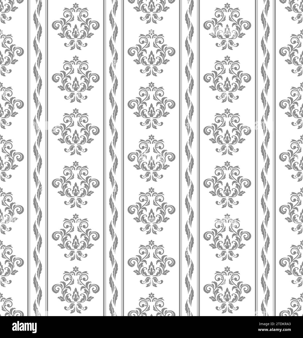 Floral pattern. Wallpaper baroque, damask. Seamless vector background. Graphic modern pattern ...