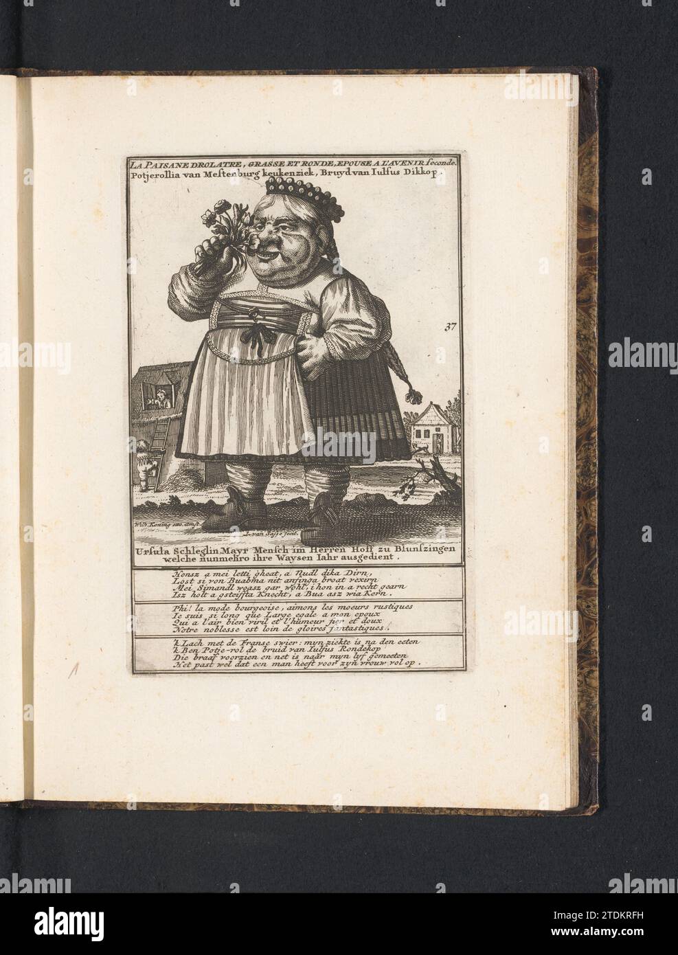 The Dwarf Potjerollia van Mestenburg, 1720, Joost van Sassen, 1718 ...