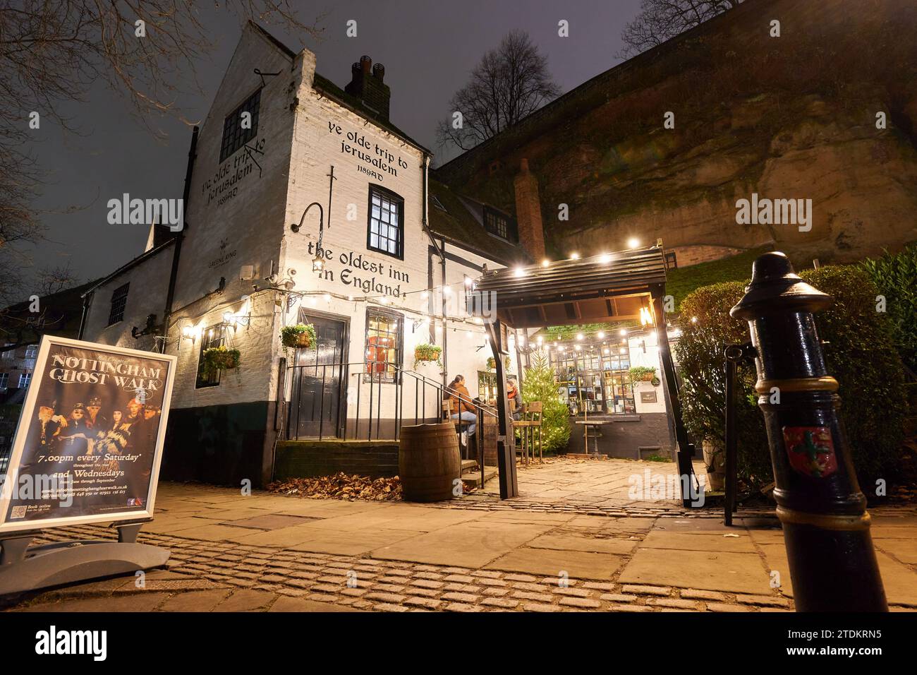 Ye Old Trip to Jerusalem pub in Nottingham, UK Stock Photo - Alamy