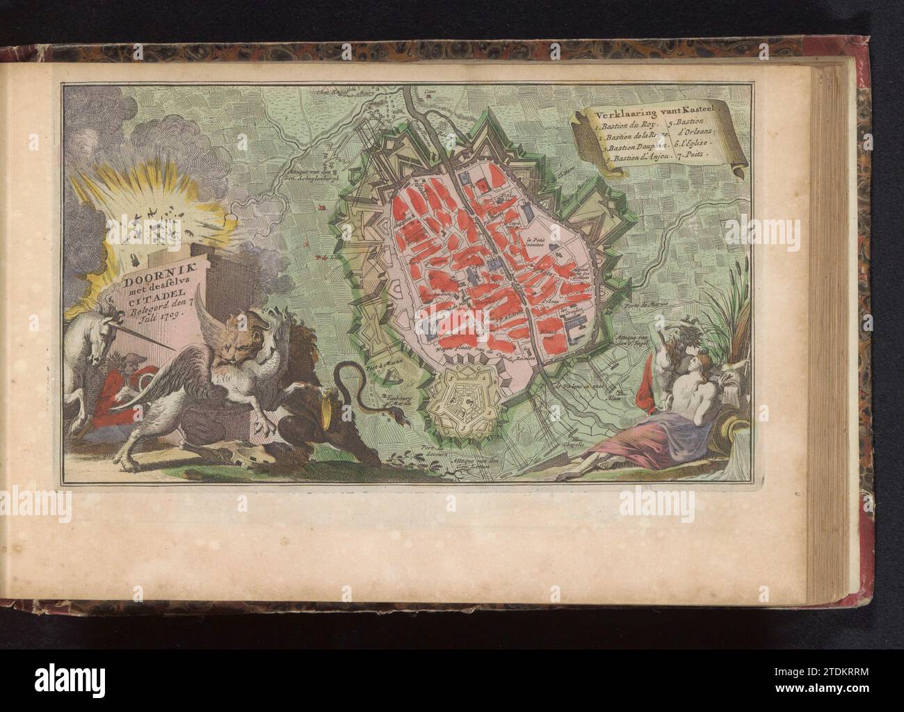 Siege of Tournai, 1709, Anonymous, 1735 Map of the reinforcements ...