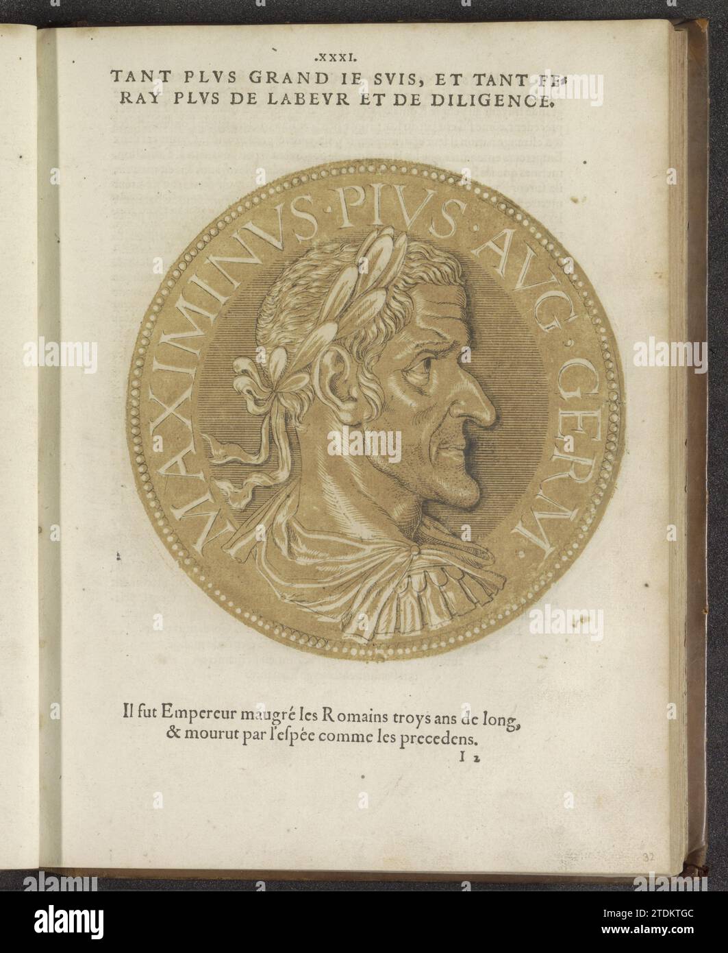 Portret van Keizer Julian 1 Thrax, 1559 Portrait of Emperor Maximinus I ...