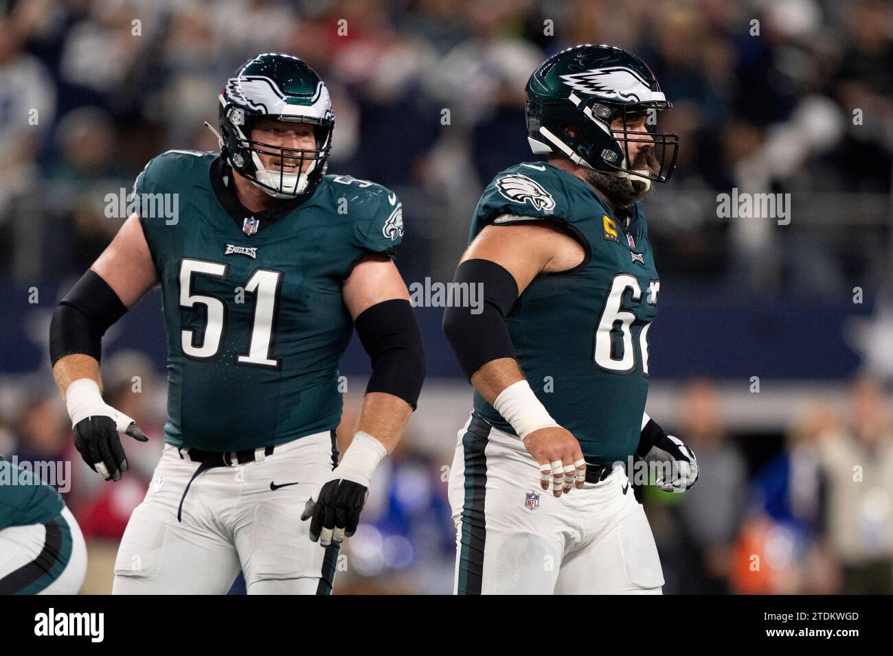 Philadelphia Eagles center Cam Jurgens (51) and Philadelphia Eagles ...