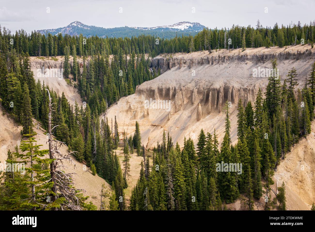 The Cliffs at Crater Lake National Park in Oregon Stock Photo - Alamy