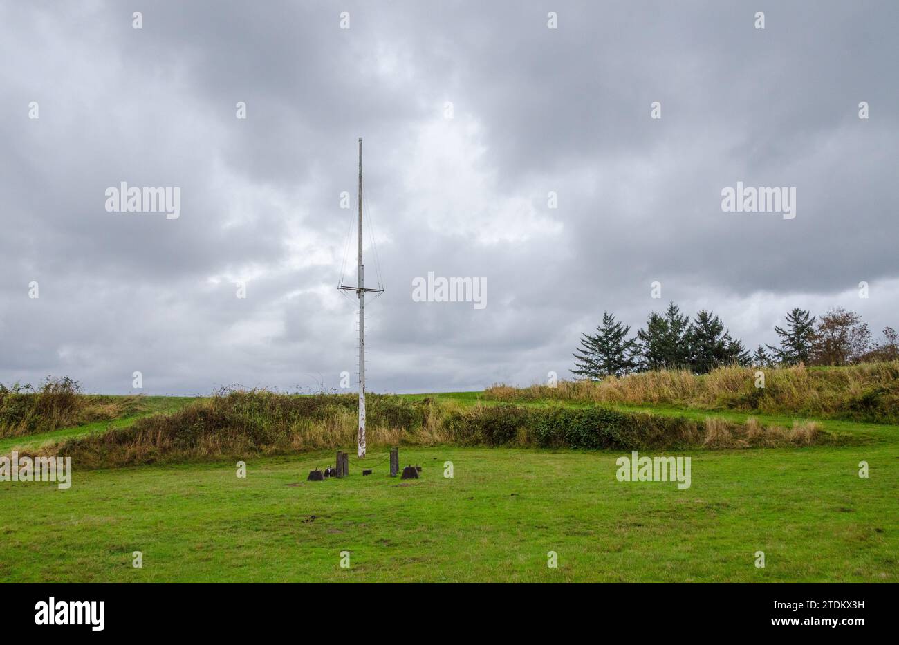 Fortifications at Fort Stevens State Park in Oregon, USA Stock Photo ...