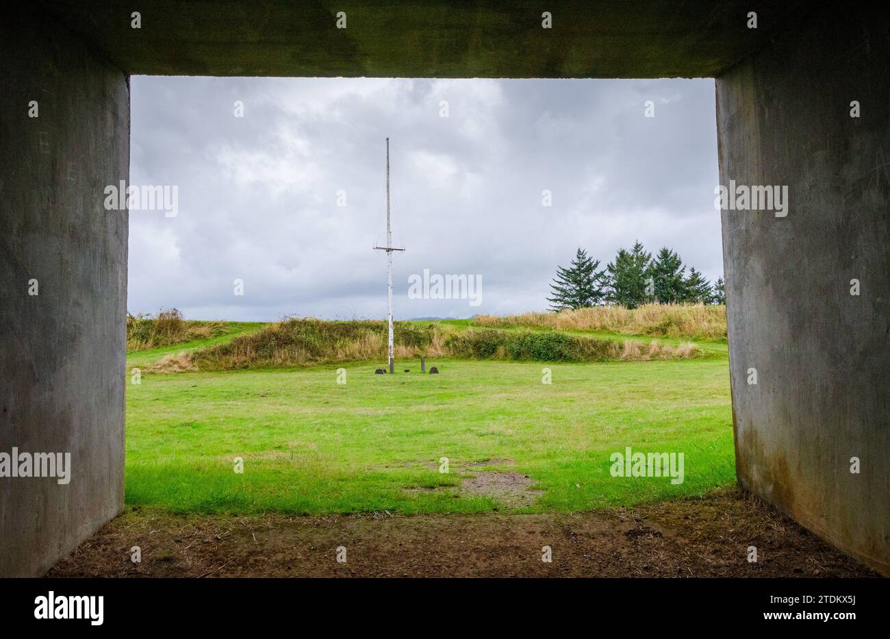 Fortifications at Fort Stevens State Park in Oregon, USA Stock Photo ...