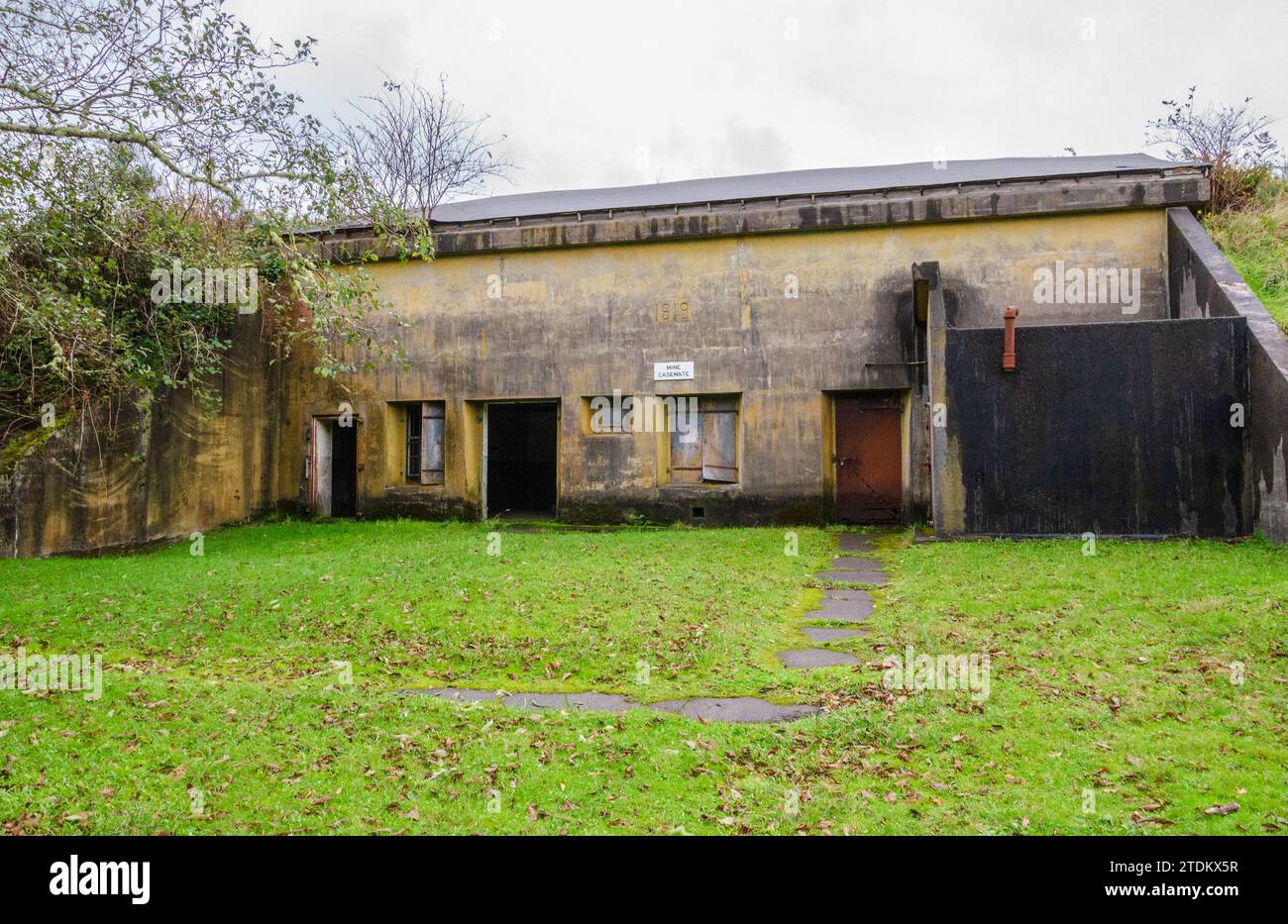 Fortifications at Fort Stevens State Park in Oregon, USA Stock Photo ...