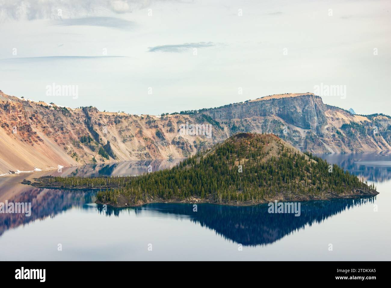Rim Overlook at Crater Lake National Park in Oregon, USA Stock Photo ...