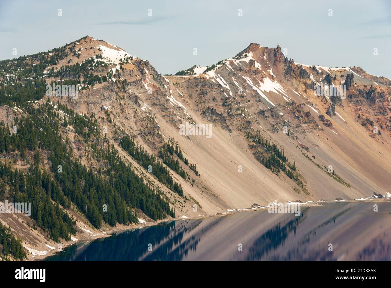 Rim Overlook at Crater Lake National Park in Oregon, USA Stock Photo ...