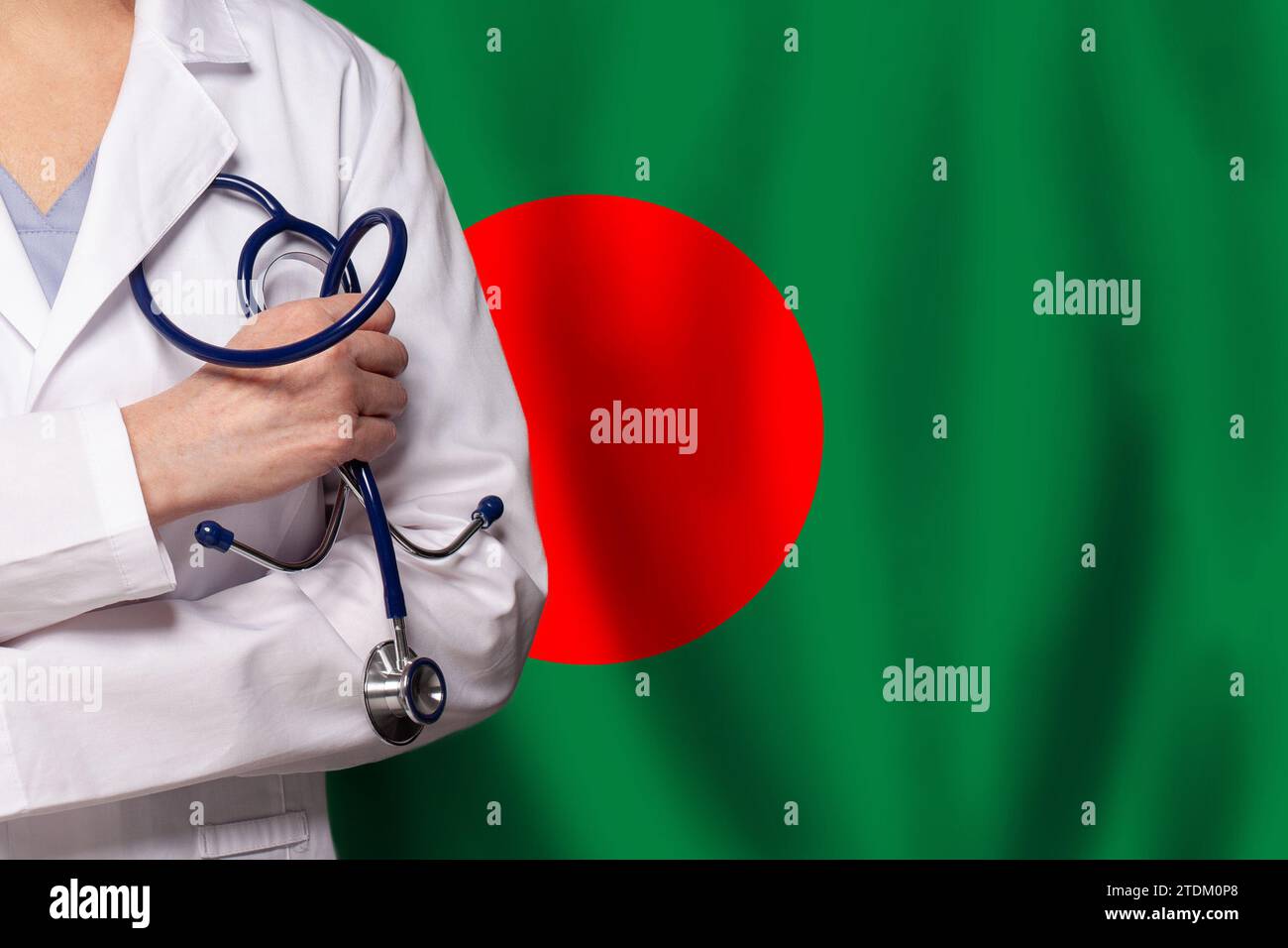 Bangladeshi medicine and healthcare concept. Doctor close up against ...