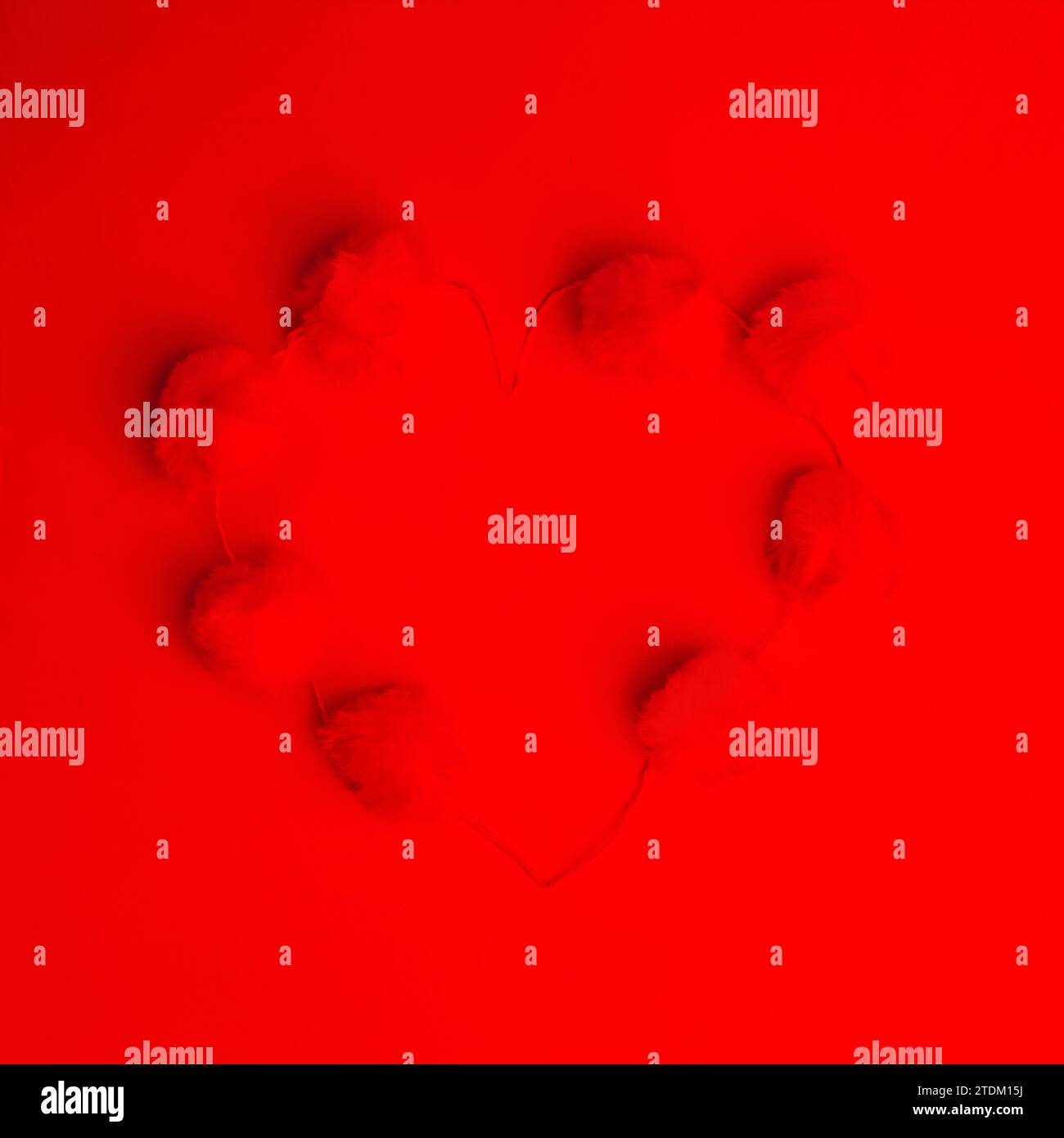 Red heart frame on hi-res stock photography and images - Alamy