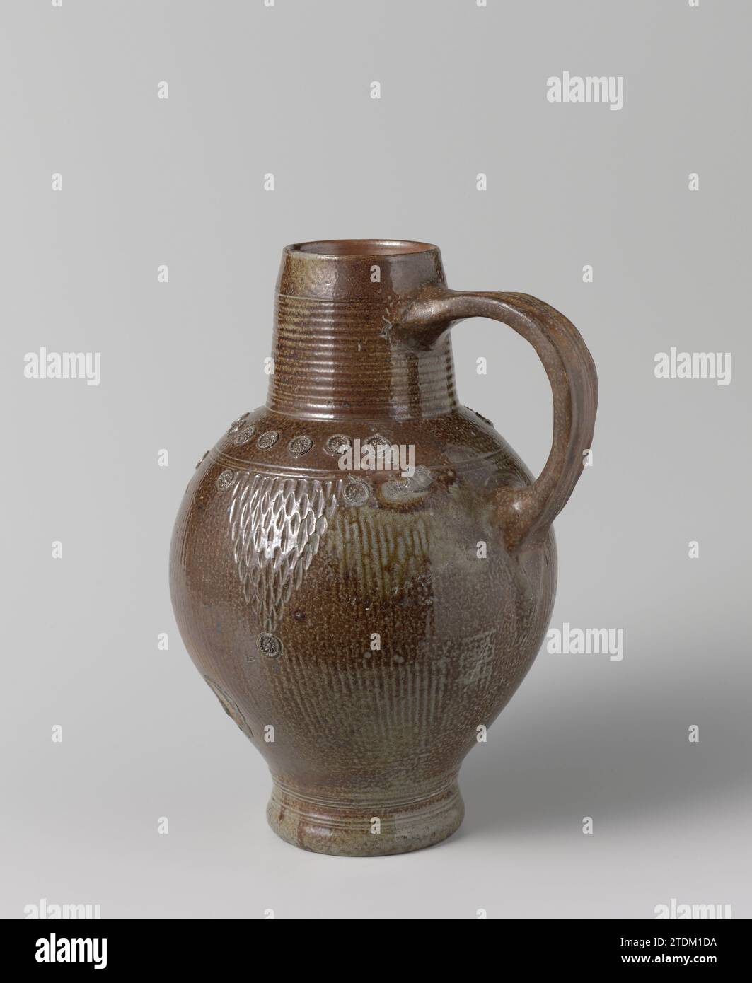 Jug with ribbed neck, medallions and chip carving, anonymous, c. 1550 ...
