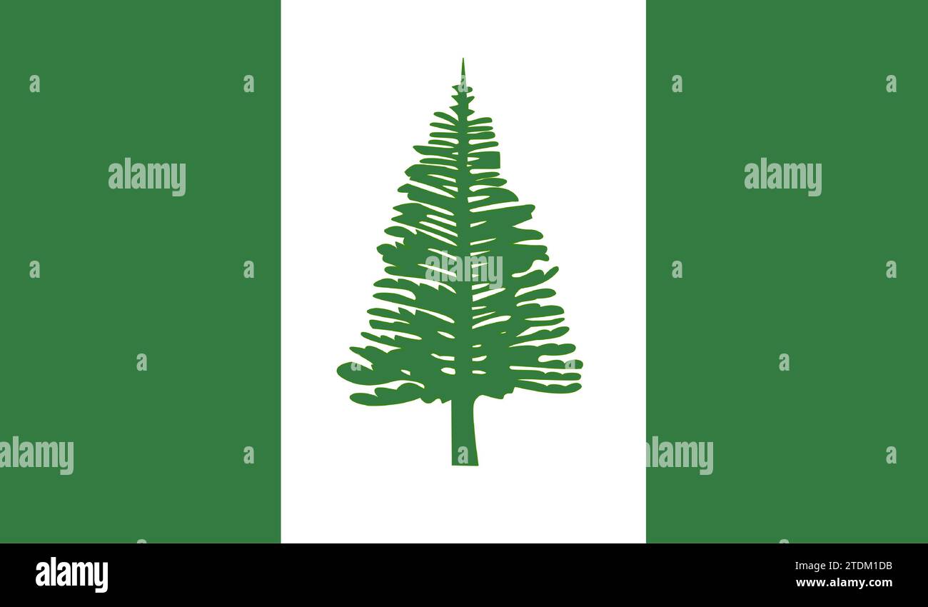 High detailed flag of Norfolk Island. National Norfolk Island flag. 3D ...