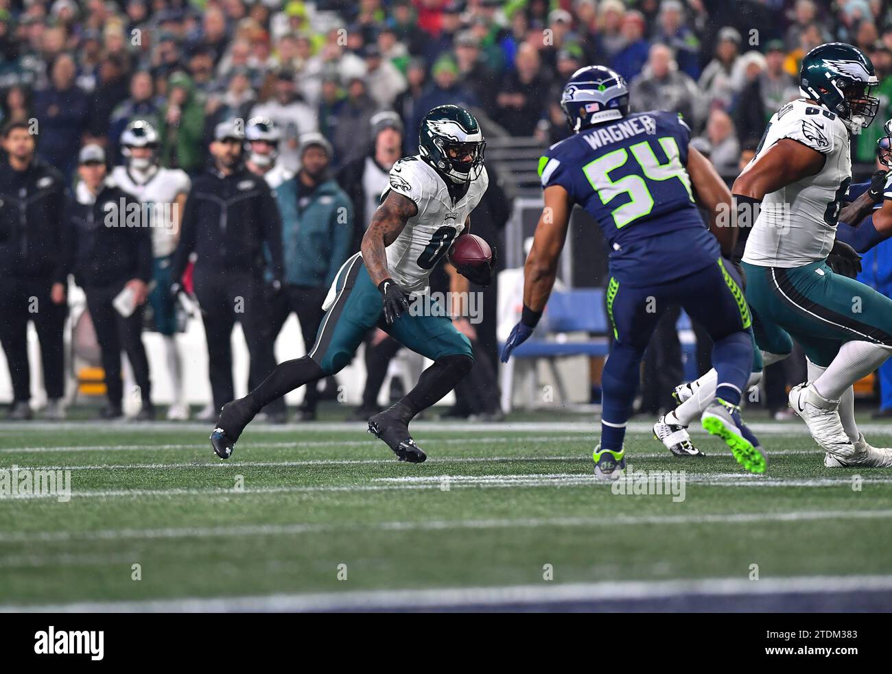 Seattle, WA, USA. 18th Dec, 2023. Philadelphia Eagles running back D ...