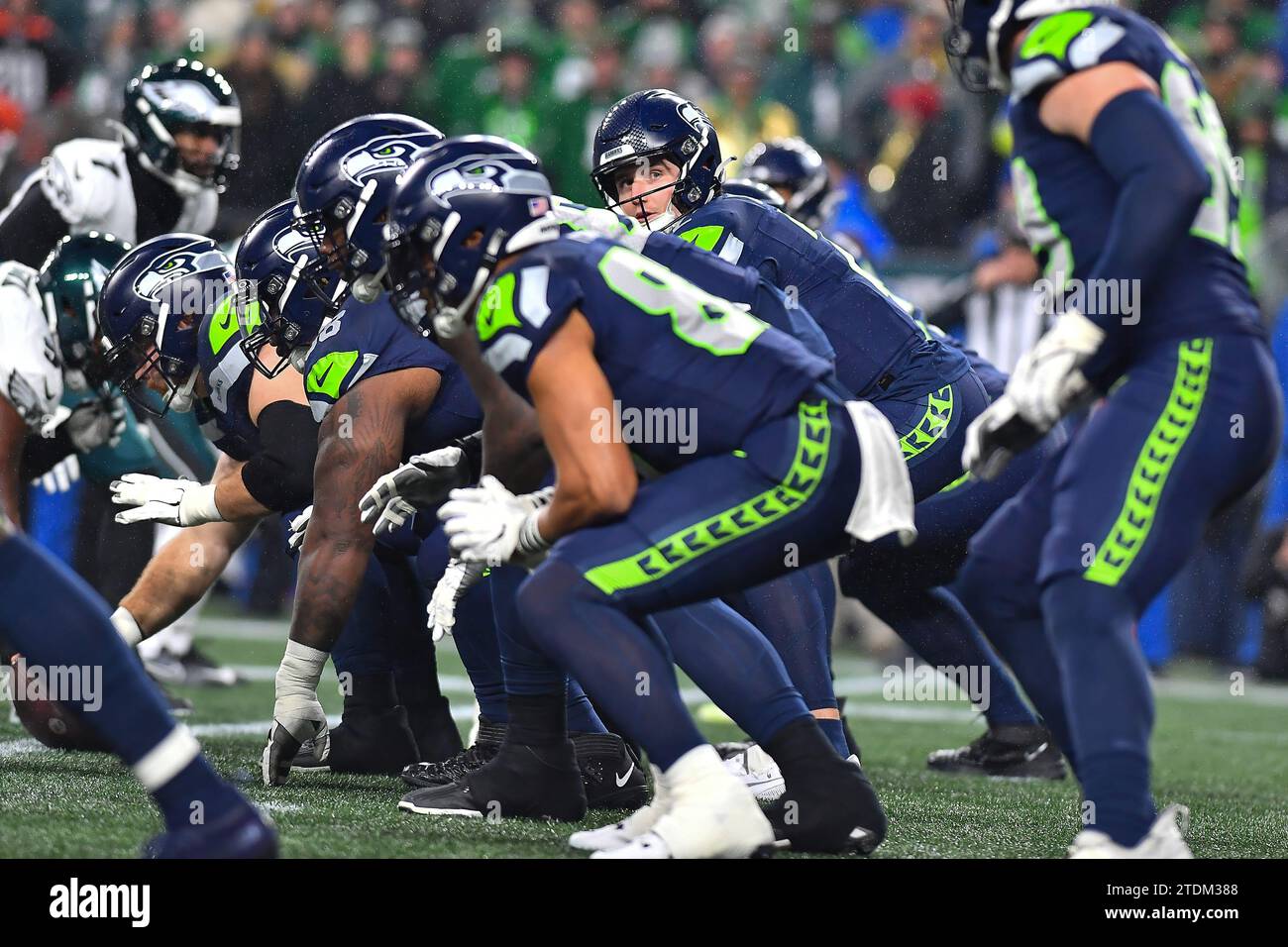 Seattle, WA, USA. 18th Dec, 2023. Seattle Seahawks quarterback Drew ...