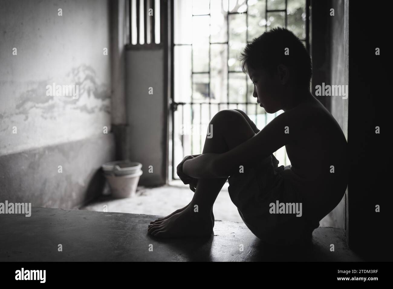 The concept of poor children victims of human trafficking process ...