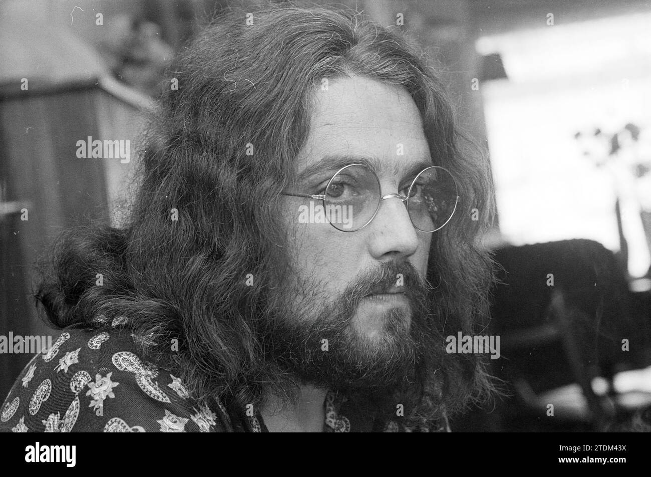 Portrait of singer Willem Duijn, best known as Big Mouth of the duo ...