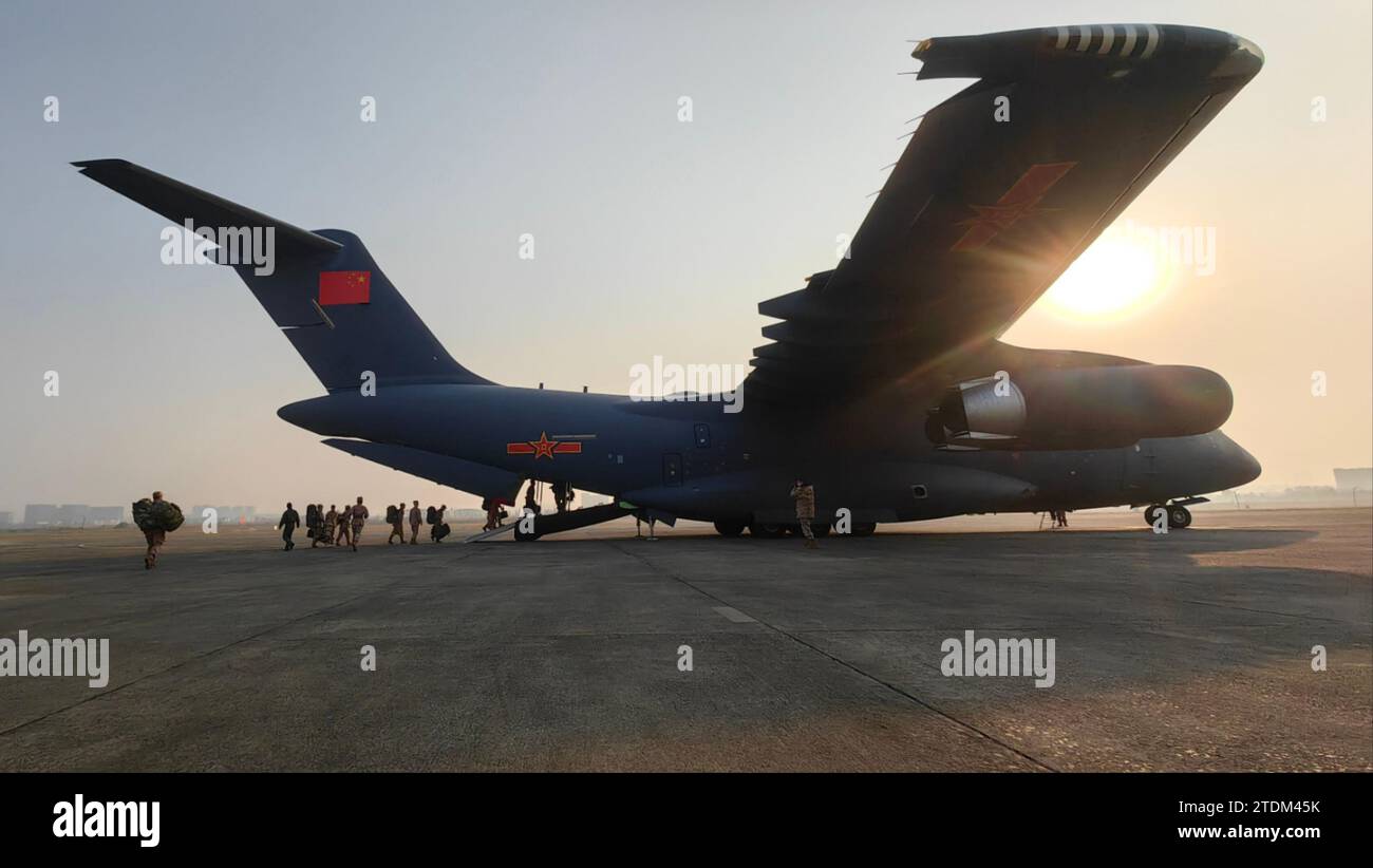 Chengdu. 19th Dec, 2023. A Y-20 transport aircraft carrying an ...