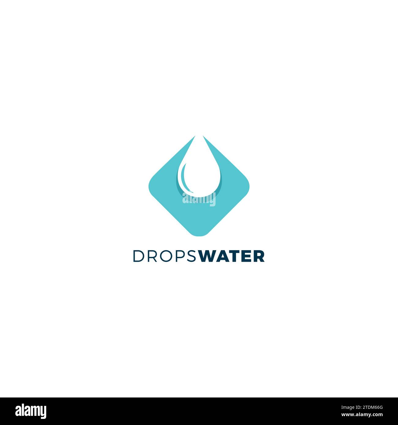 Falling drops icon clean Cut Out Stock Images & Pictures - Alamy