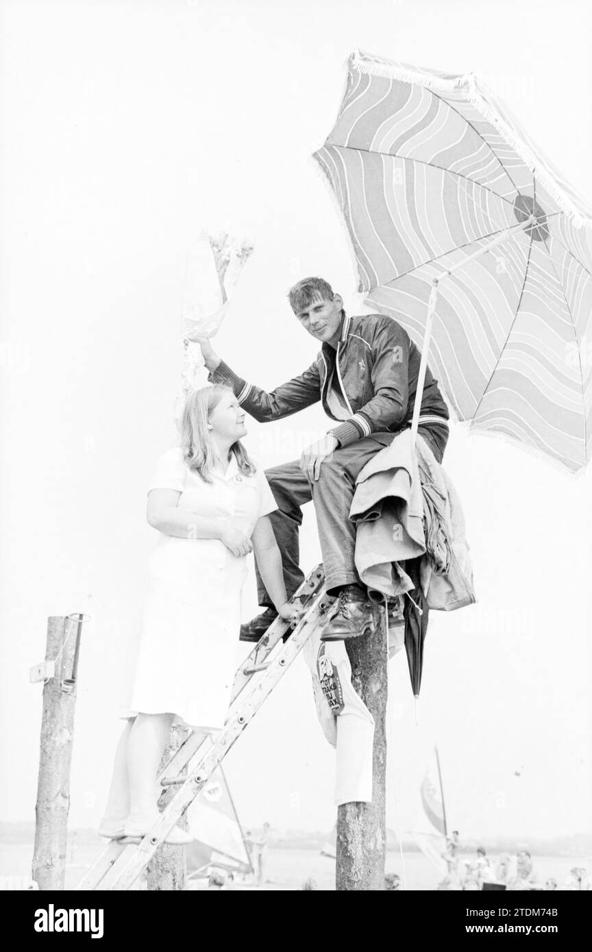 Pole sitting competition, Whizgle News from the Past, Tailored for the ...