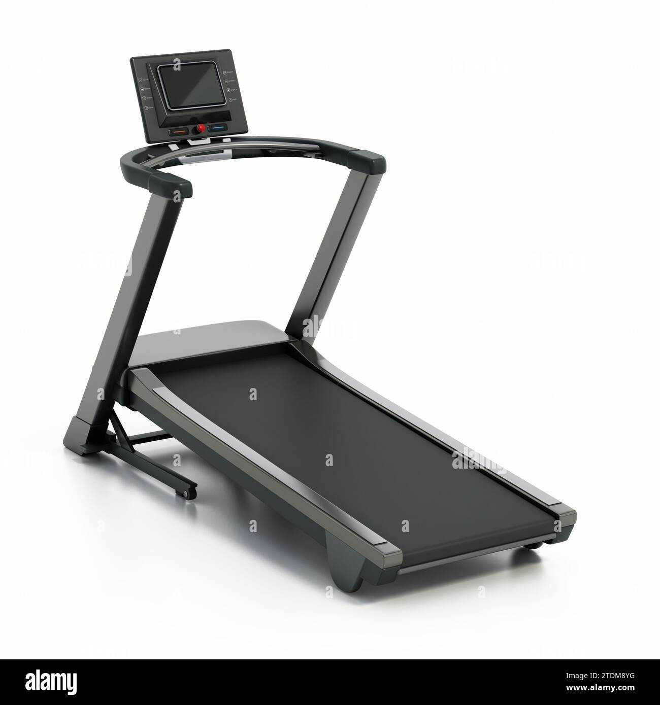 Treadmill isolated on white background. 3D illustration Stock Photo - Alamy