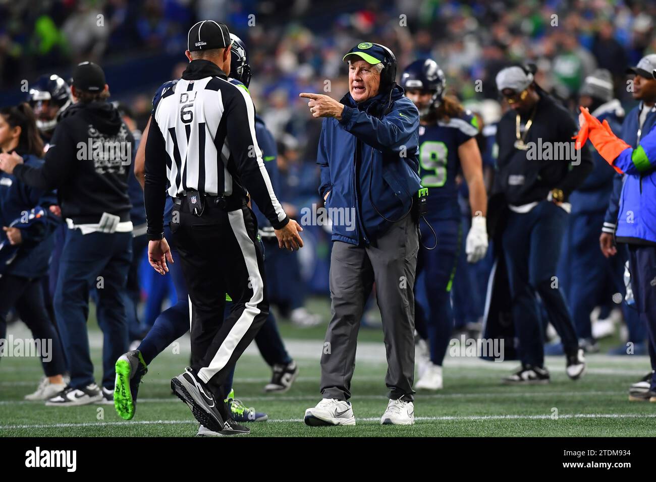 Seattle, WA, USA. 18th Dec, 2023. Seattle Seahawks Head Coach Pete ...