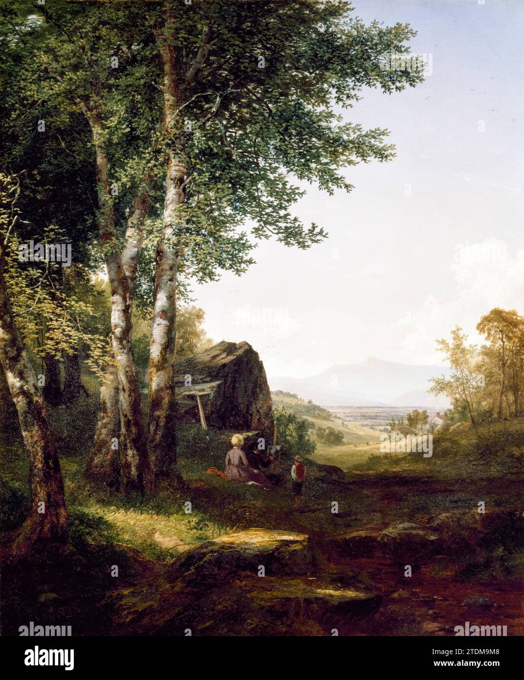 John Frederick Kensett, Distant View of the Mansfield Mountain, Vermont ...