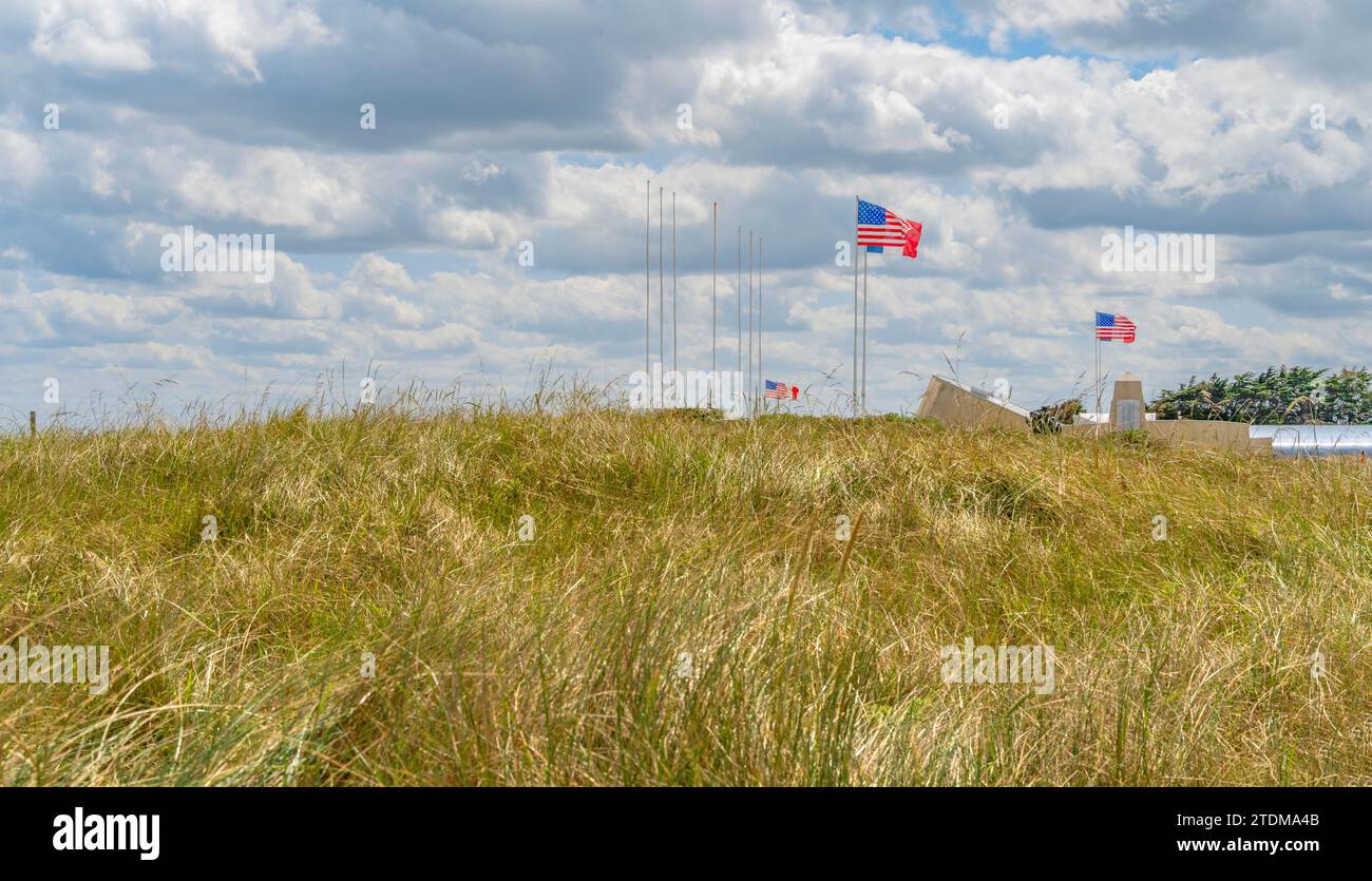 Scenery at Utah Beach which was one of the five areas of the Allied ...