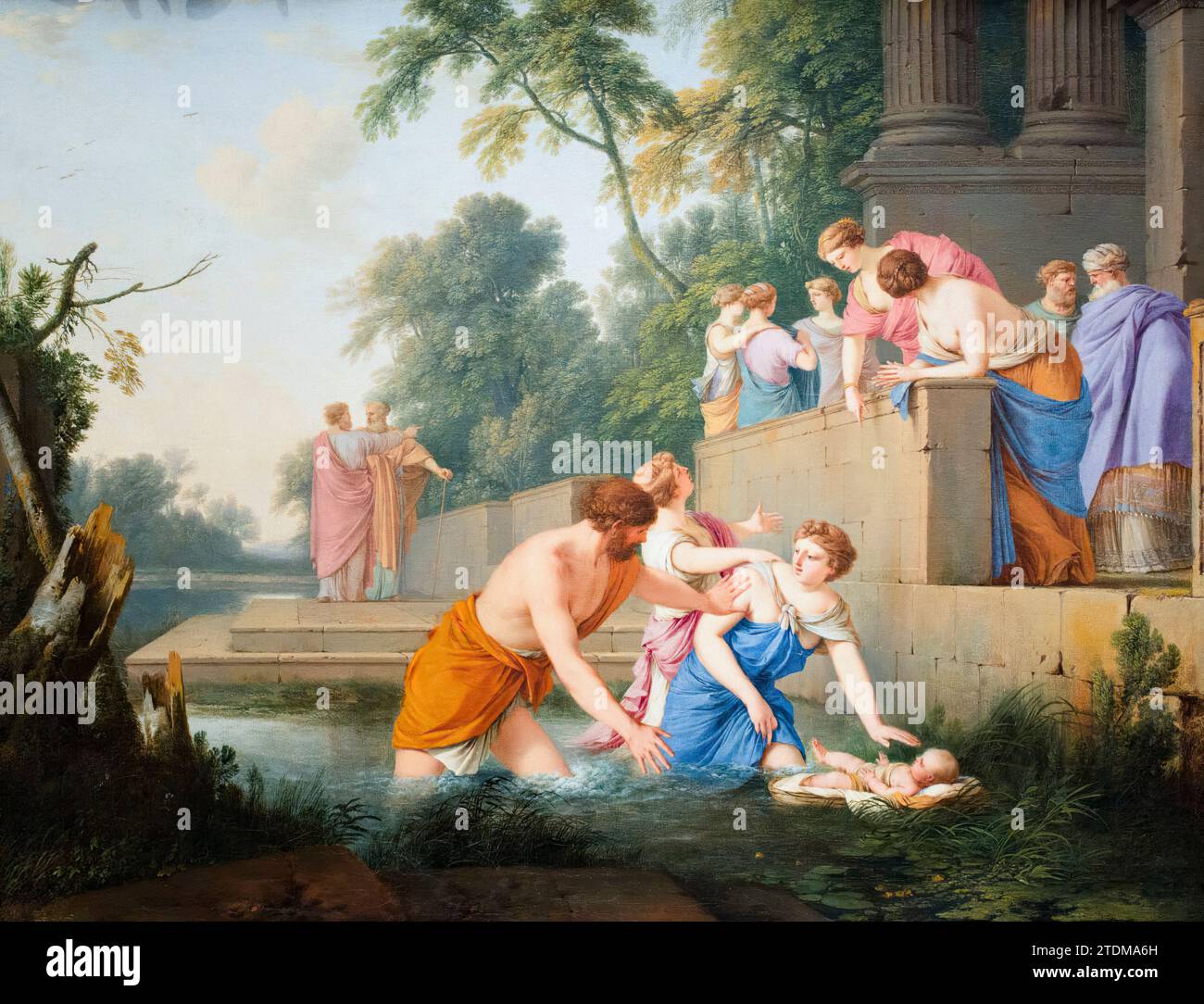 Laurent de La Hyre, The Finding of Moses, painting in oil on canvas, 1647-1650 Stock Photo - Alamy