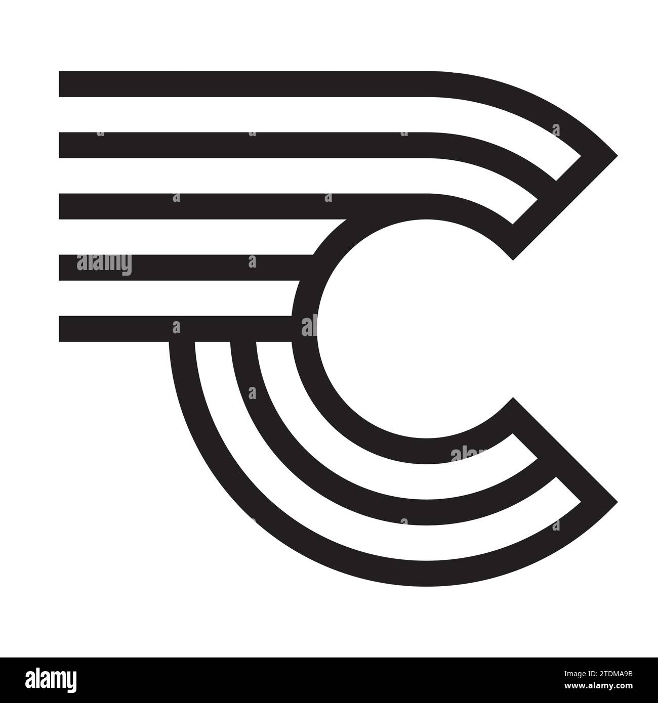 Letter with wings Black and White Stock Photos & Images - Alamy