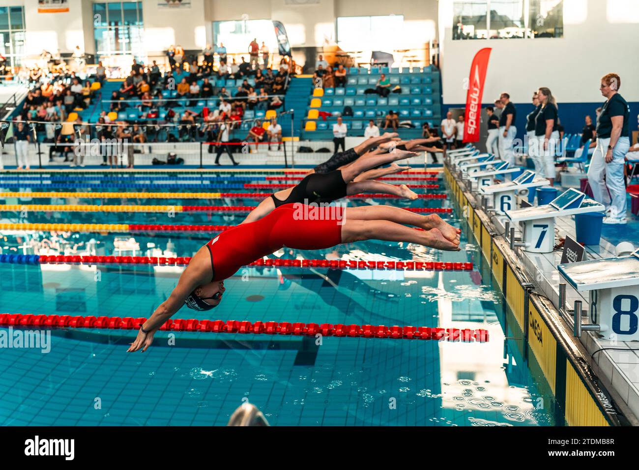 Women 1500m Freestyle swimming Final during the Meeting des Hortillons ...