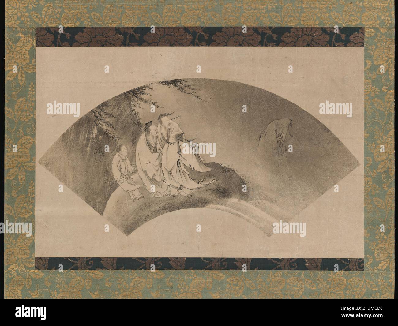 The Daoist Immortal Liezi Flying on a Cloud 1914 by Kano Yukinobu Stock ...