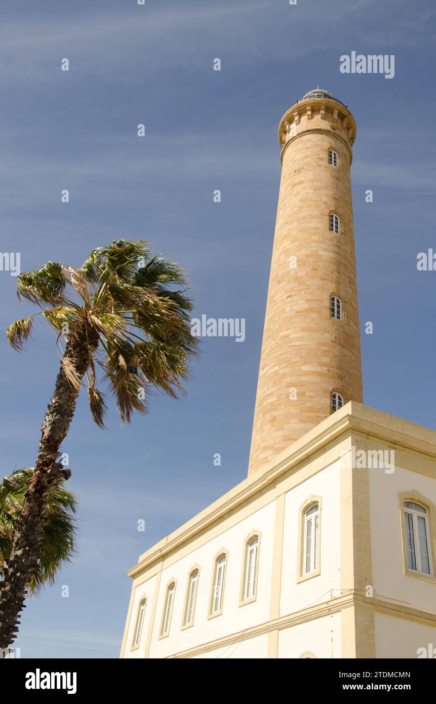 Detail of the Chipiona lighthouse. Chipiona. Cadiz. Andalusia. Spain ...